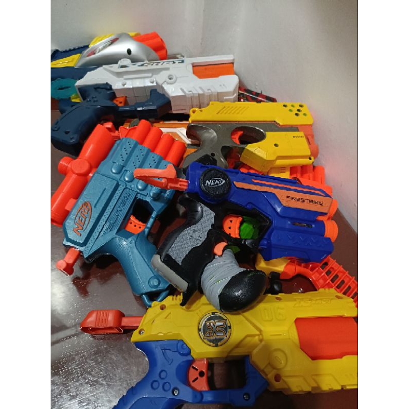 Nerf gun small preloved working | Shopee Philippines