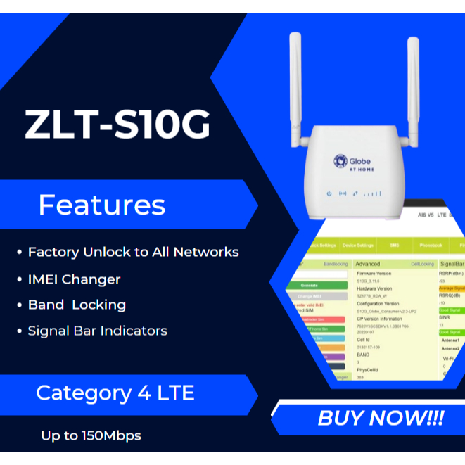 ZLT-S10G | OPENLINE AIS V6 | PREPAID WIFI | Shopee Philippines