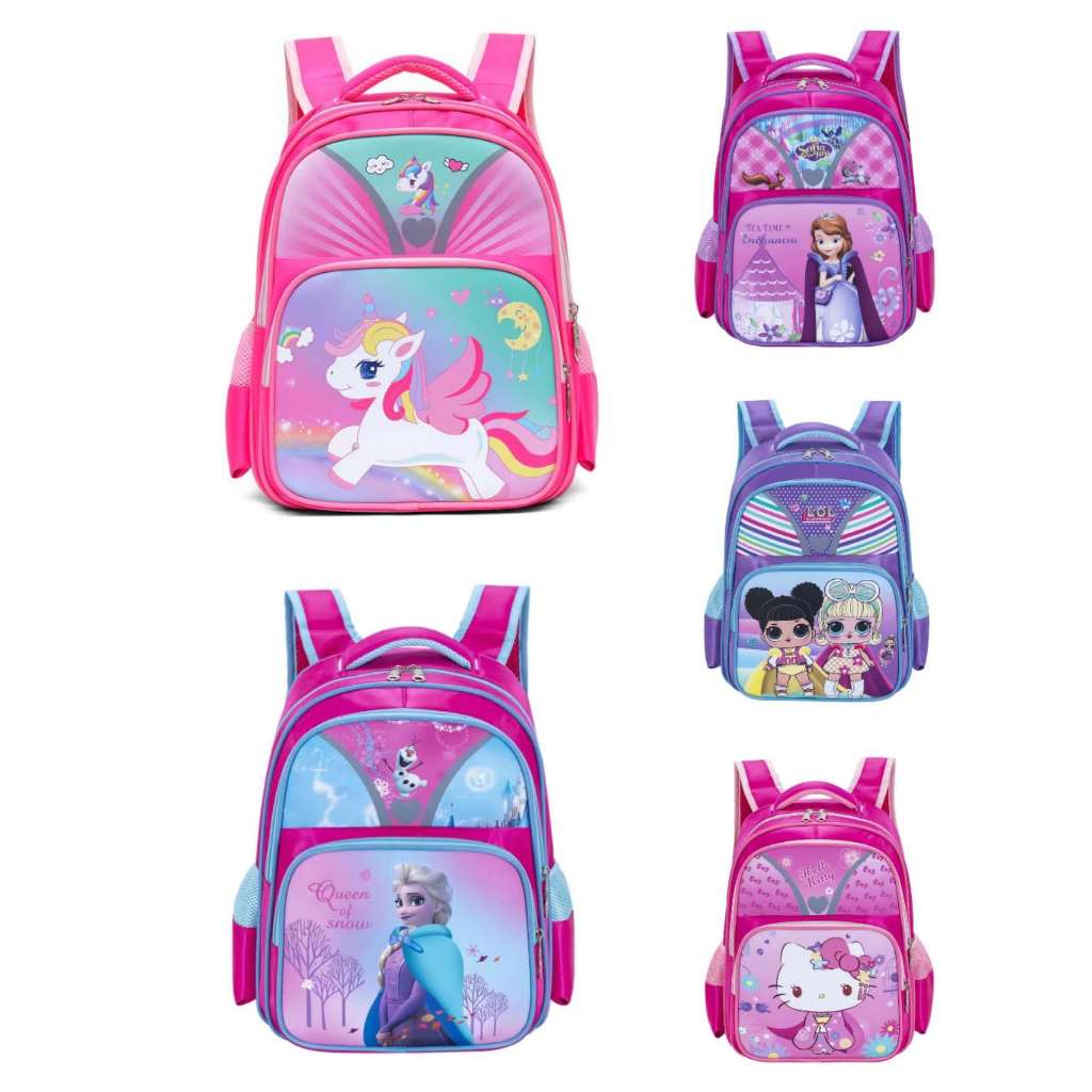 TYK Big capacity 3 layer zipper cartoon 15inches backpack for grades ...