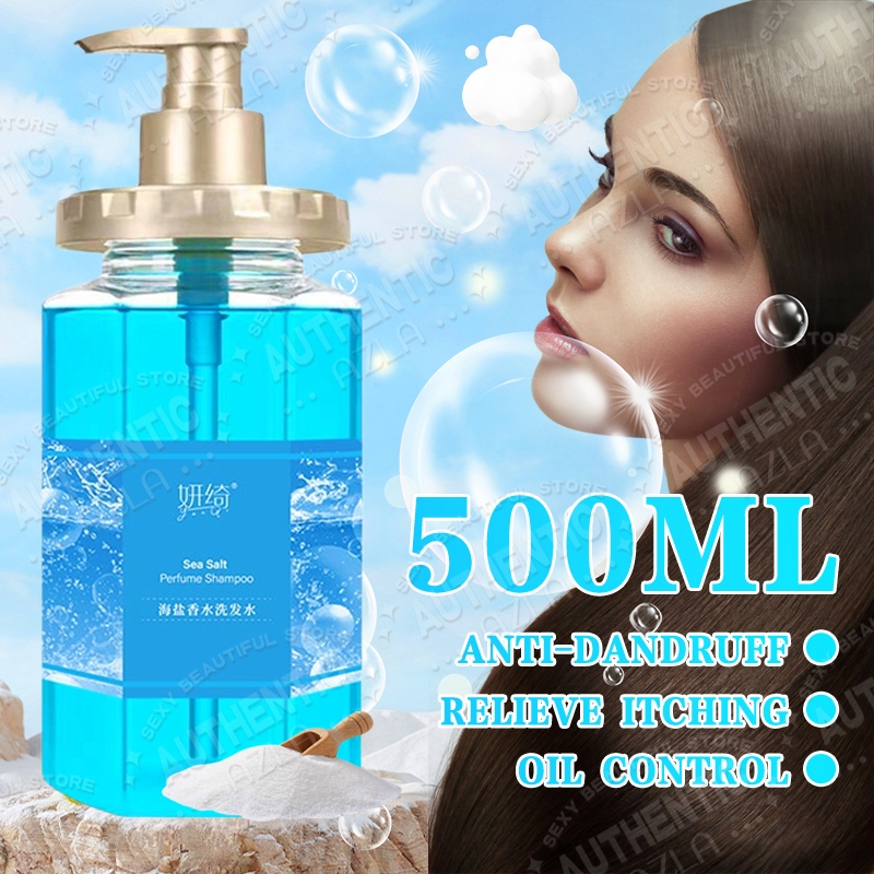 500ML Sea Salt Shampoo Oil Control Anti Dandruff Shampoo Psoriasis for Scalp Itching Hair ...