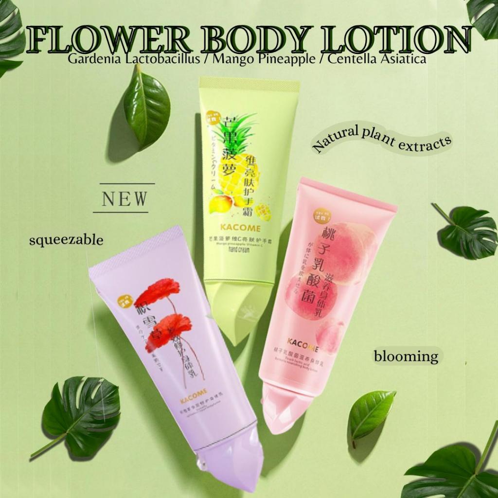 Flower Design Body Lotion Gardenia Lactobacillus / Mango Pineapple ...