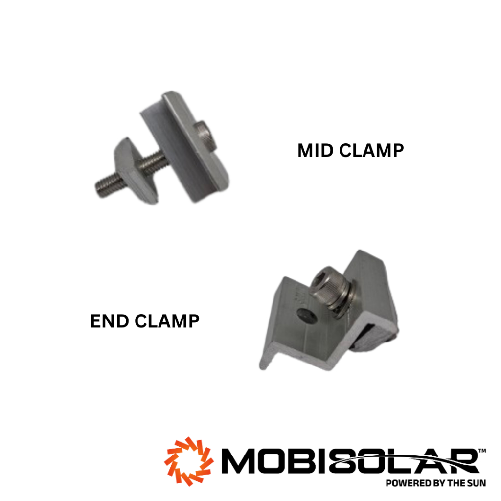 Solar Panel Aluminum Mid/End Clamp 35mm | Shopee Philippines