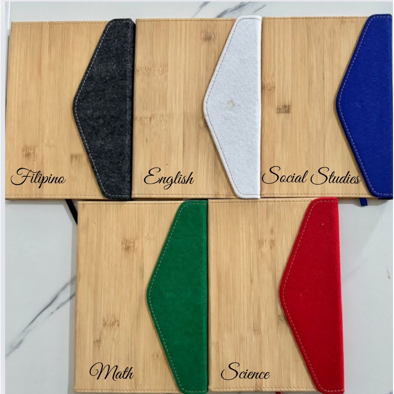 Personalized Bamboo Notebook with Velvet MagnetClip Cover FREE Name ...