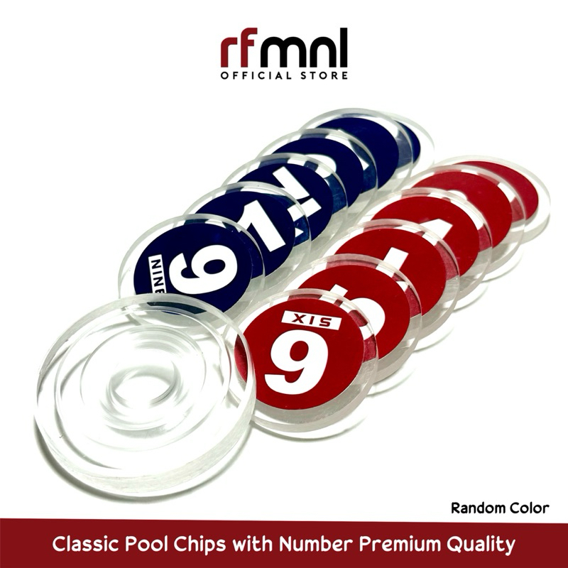 Classic Pool Chips With Number Premium Quality po | Shopee Philippines