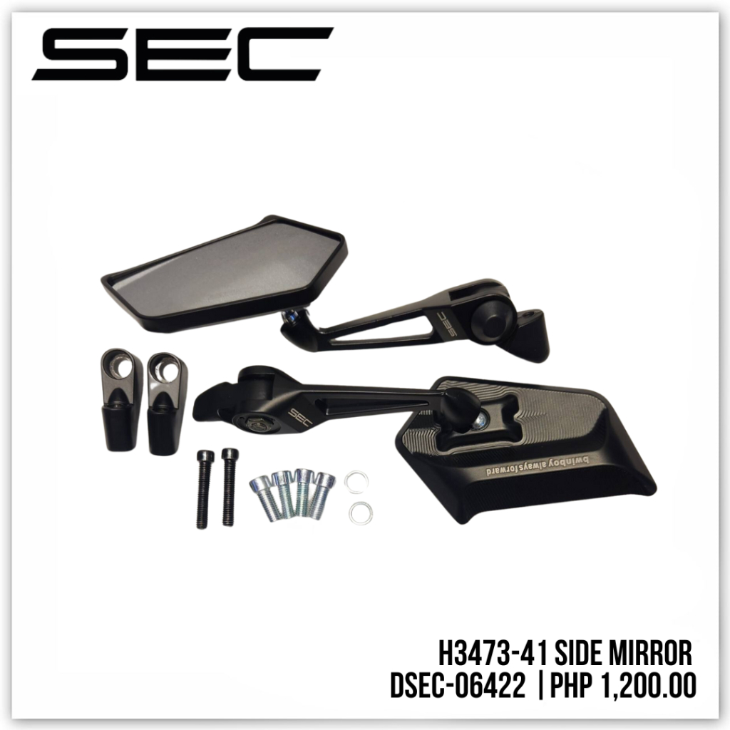 Sec Side Mirror for Motorcycle H3473-41 (DSEC-06422) | Shopee Philippines