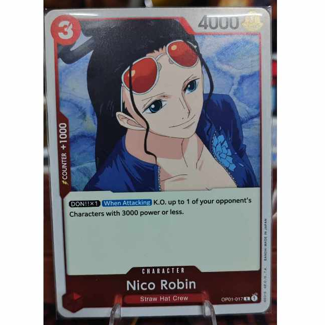 One Piece TCG [ENGLISH] OP01-017 R Nico Robin [ENGLISH VERSION] | Shopee Philippines