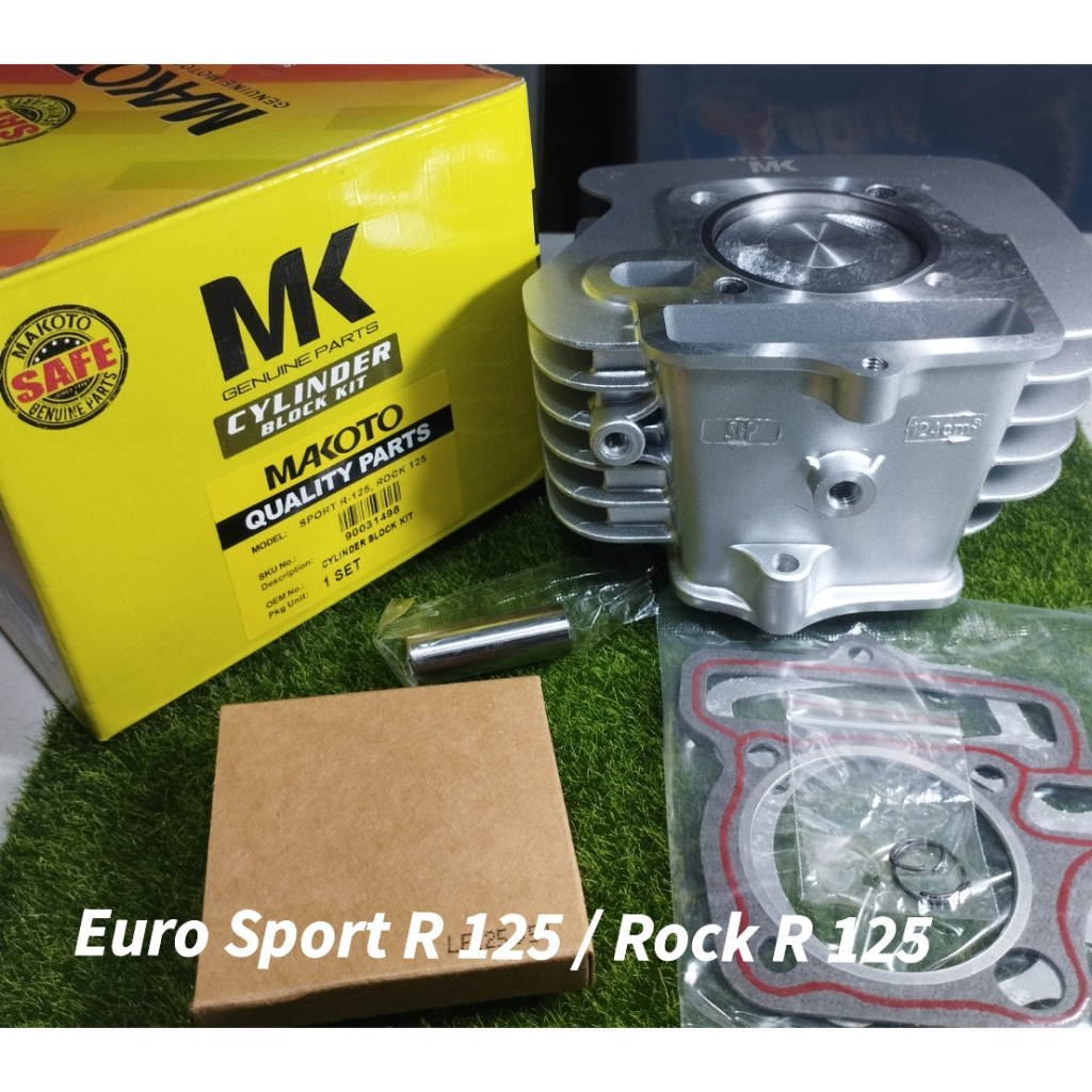 Euro Sport R 125 / Rock R 125 Cylinder Block Kit Makoto Japan Standard ...