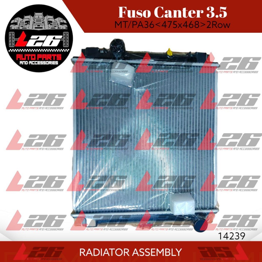 14239 Fuso Canter 3.5 Radiator Assembly M/T 2ROWS (Polar) | Shopee ...