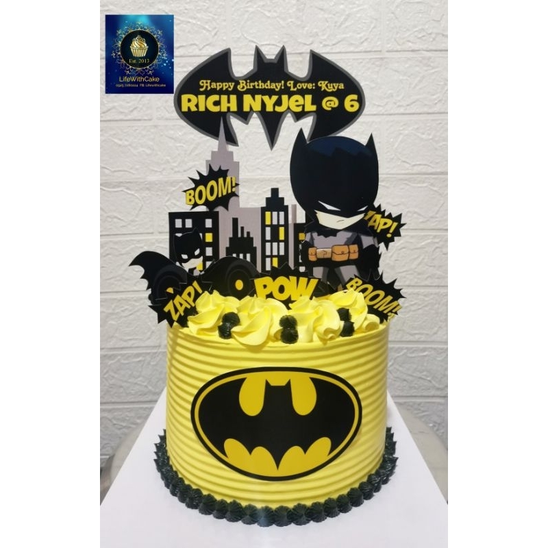BATMAN cake topper set / PRINTED /Personalized with NAME and AGE ...