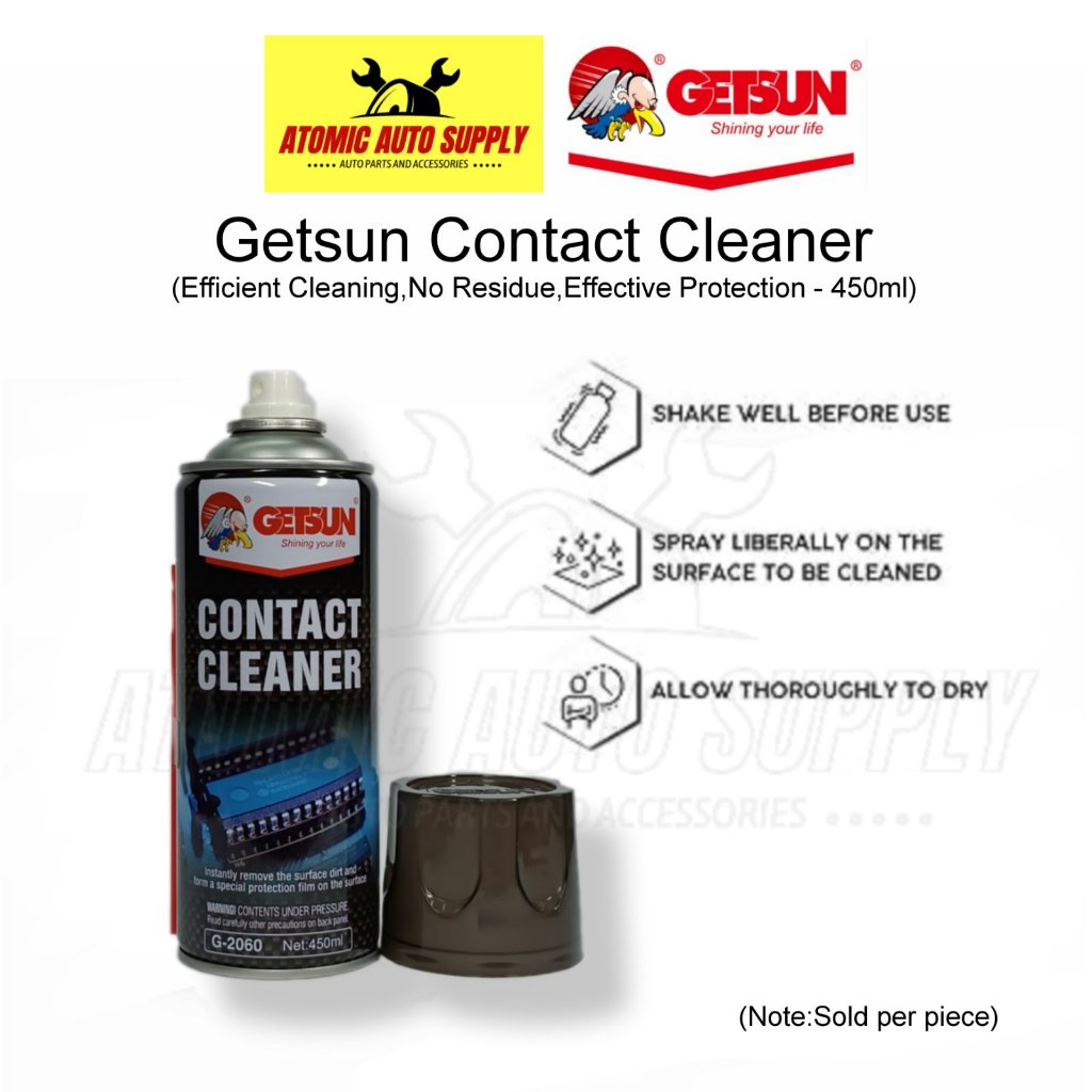 GETSUN CONTACT CLEANER FOR AUTOMOTIVE/ELECTRICAL/ELECTRONIC (FAST DRY) 450ML - SOLD PER PC./PER ...