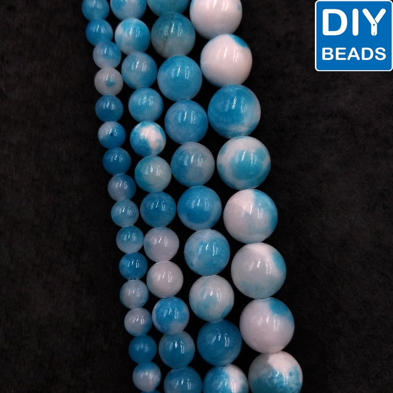 Semi-Precious Stone Angelite (White/Aqua Blue) | Shopee Philippines