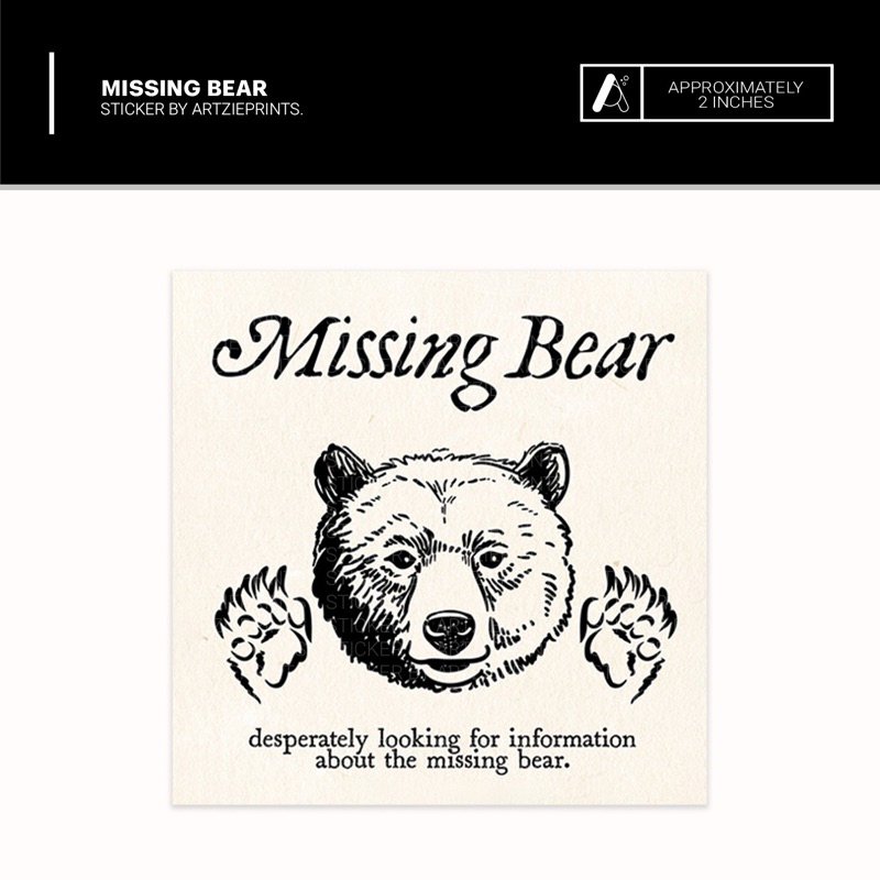 Taeyeon Heaven: Missing Bear Sticker | Matte Laminated Waterproof | For : Laptop | Journal ...