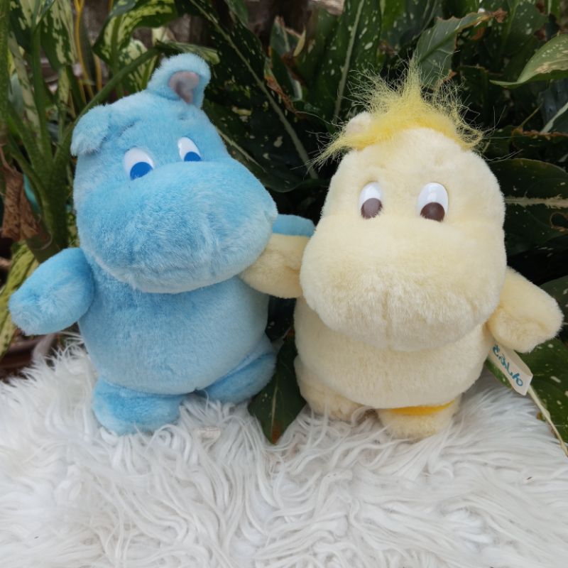 MOOMIN Blue & Snorkmaiden By Tuttle-Mori & Kawakei Plush Toy SET ...