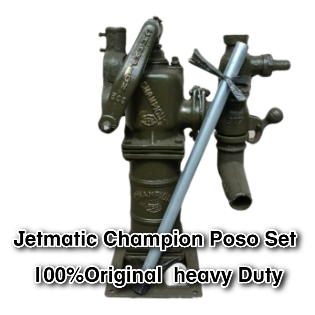 Jetmatic Champion Poso set Original heavy Duty | Shopee Philippines