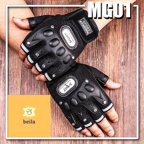 Half Finger Motorcycle Gloves Motocross Luvas Protective Gears # MG02 ...