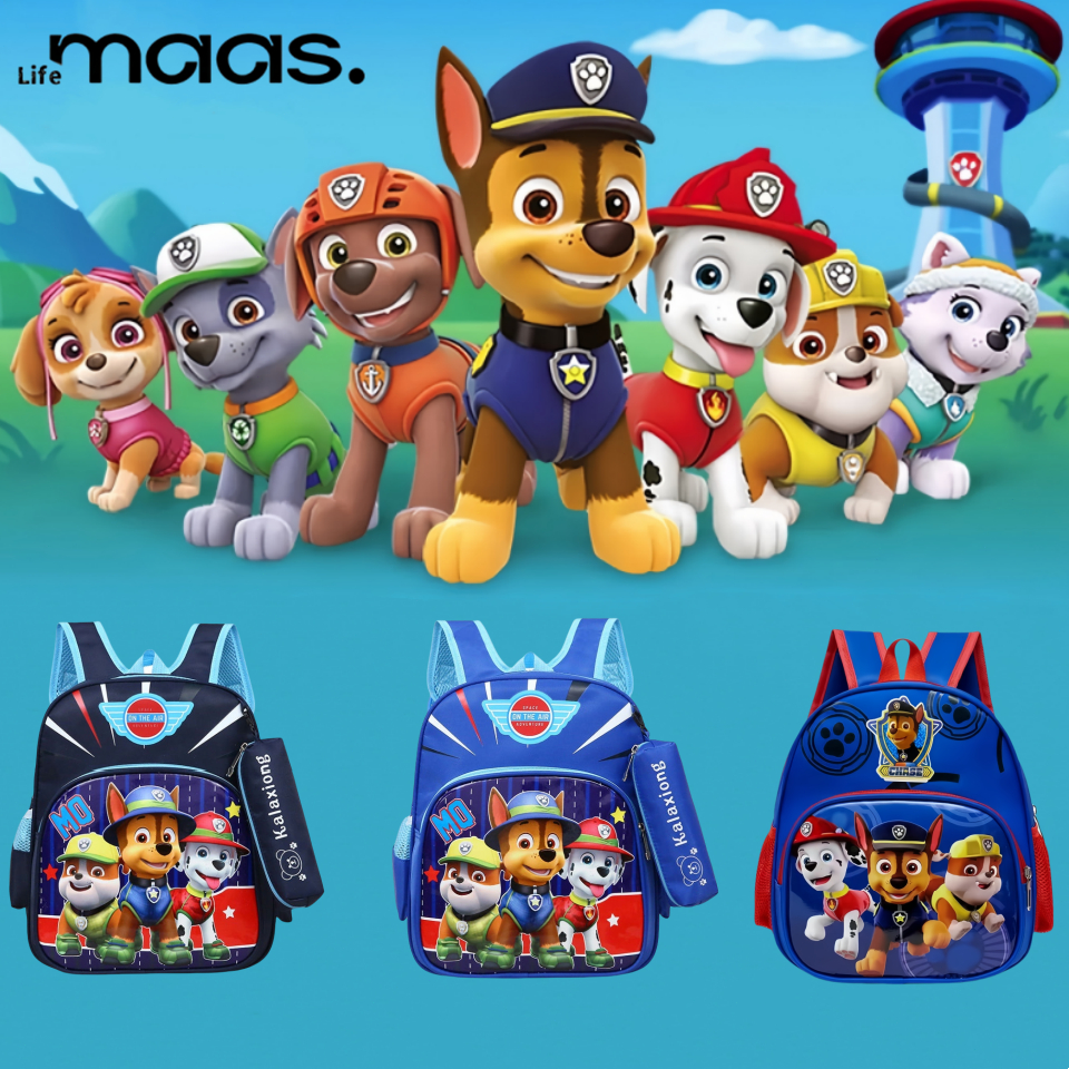 Paw Patrol School Bag For Kids Boys Girls Backpack With Pencil Case ...