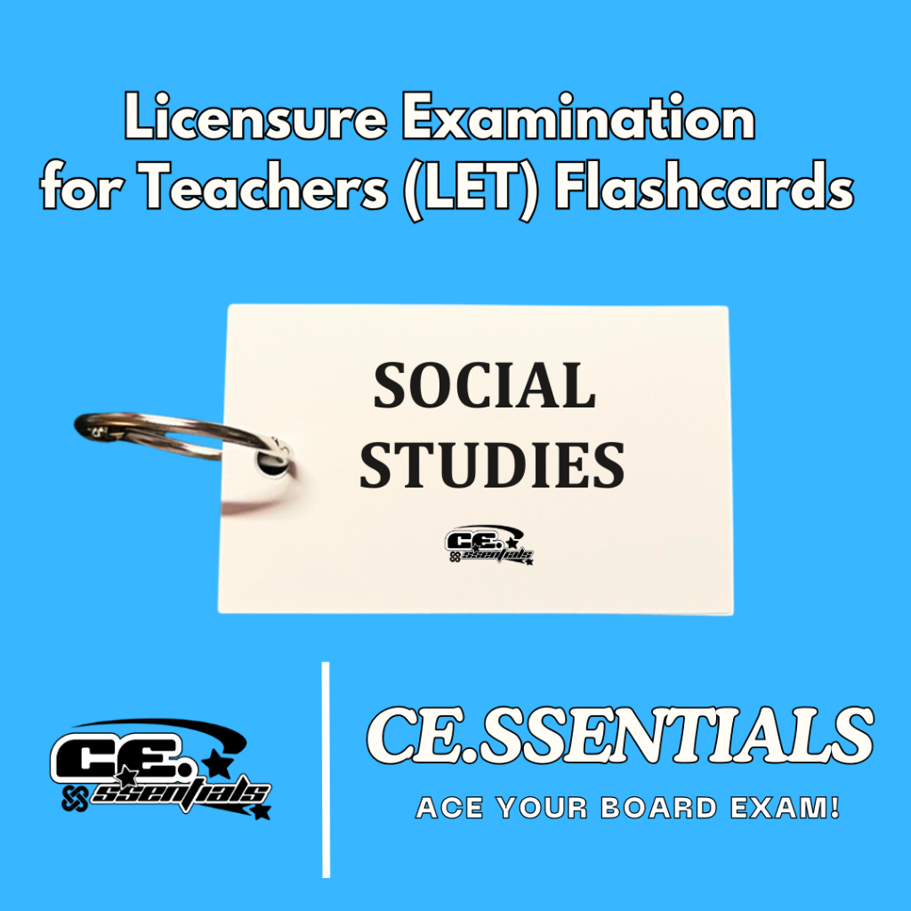 SOCIAL STUDIES MAJOR - LICENSURE EXAM FOR TEACHERS REVIEWER FLASH CARDS ...
