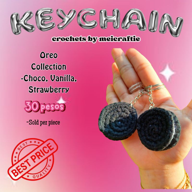 Oreo Keychains by meicraftie | Shopee Philippines