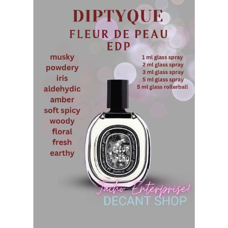 Sample Bottles Authentic Niche Perfume Collection Dip Tyque Fleur de ...