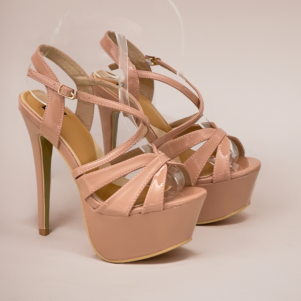 PAGEANT HIGH HEELS - 6 INCHES NUDE COLOR ELEGANT PAGEANT HIGH HEELS ...