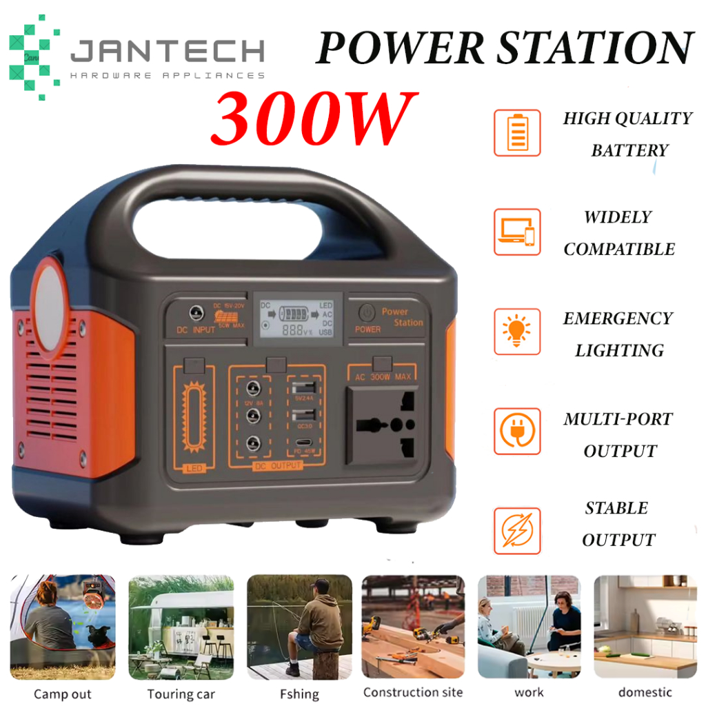Jantech Portable Power Station 220v 150w Power Station Multi-Function Big Capacity Portable ...