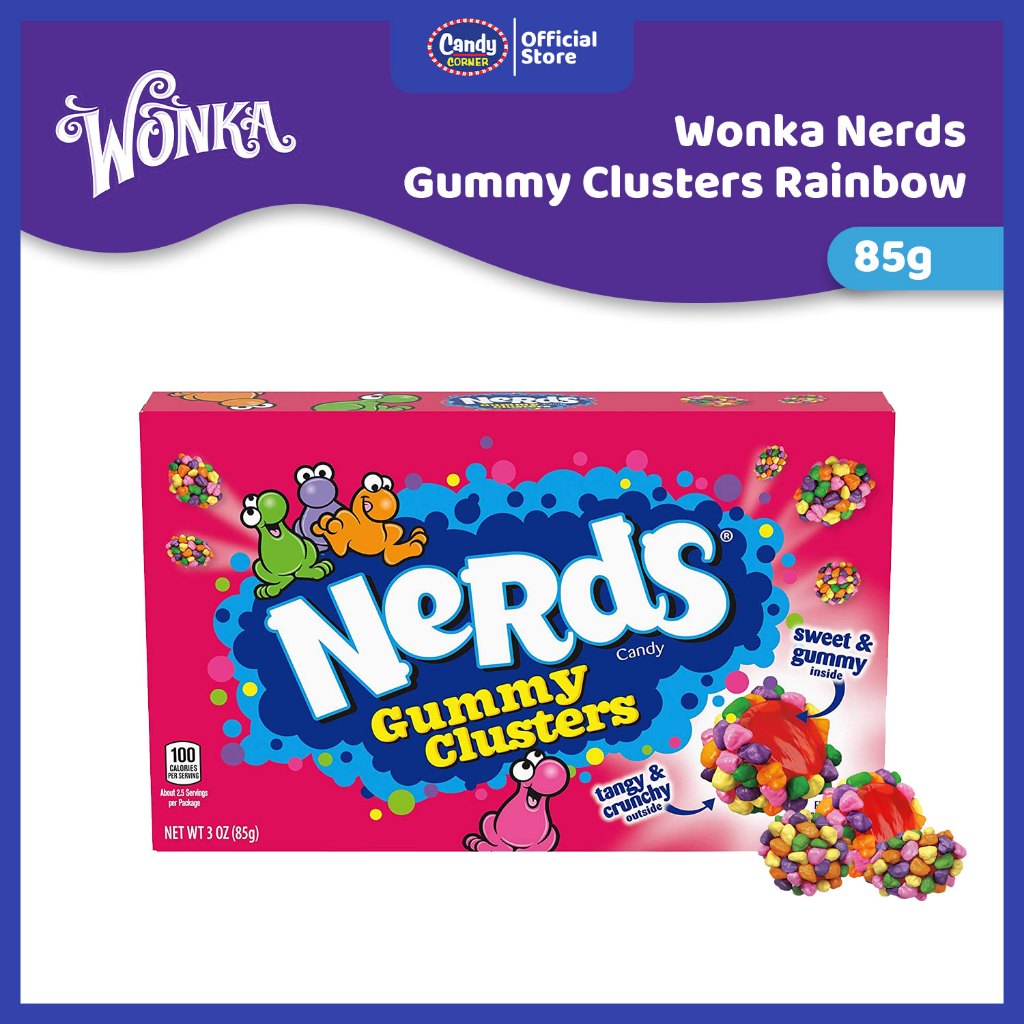 Wonka Nerds Gummy Clusters Rainbow Candy 85g | Shopee Philippines