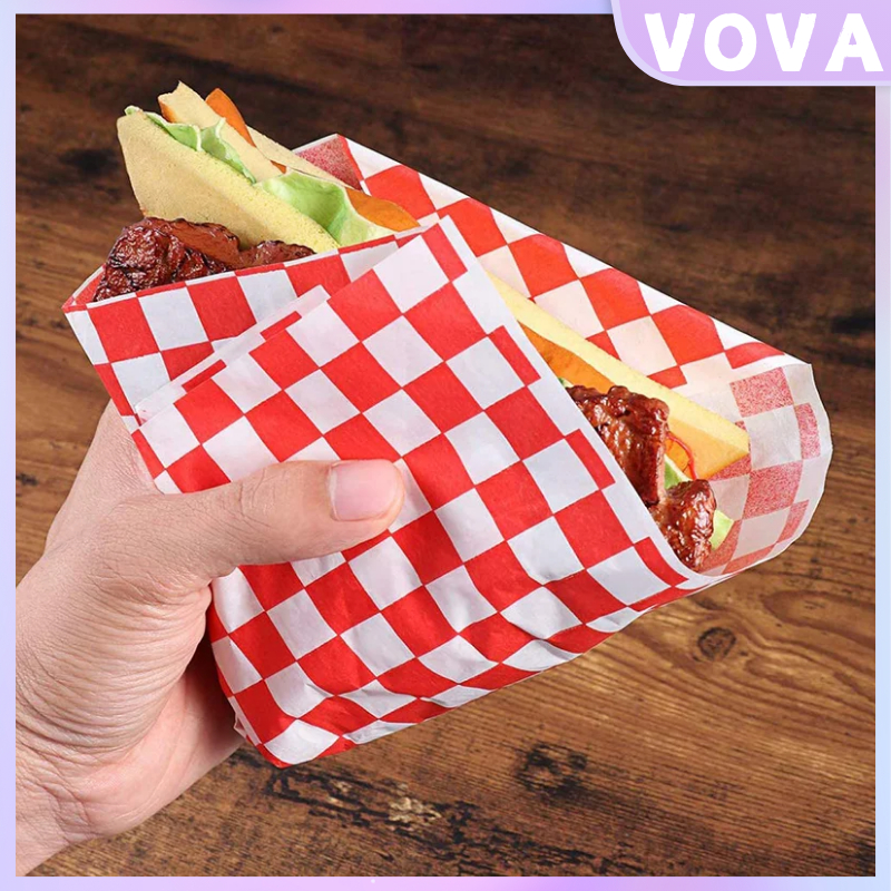 200Pcs burger wrapper parchment paper wax paper for food sandwich ...