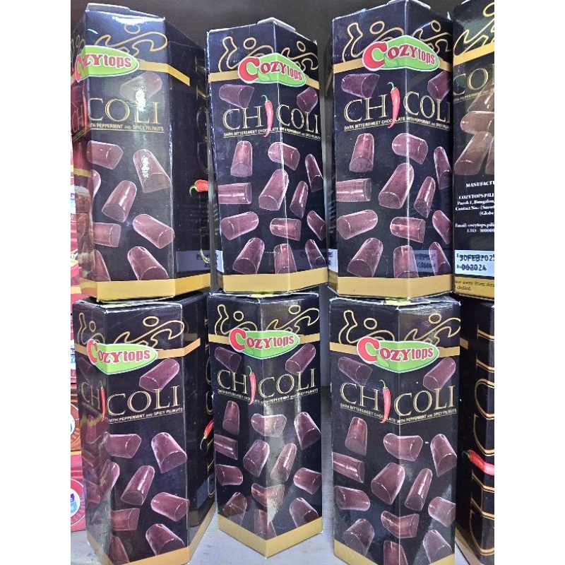 [Skypilinuts.ph] Chicoli Dark chocolate with peppermint and Spicy ...