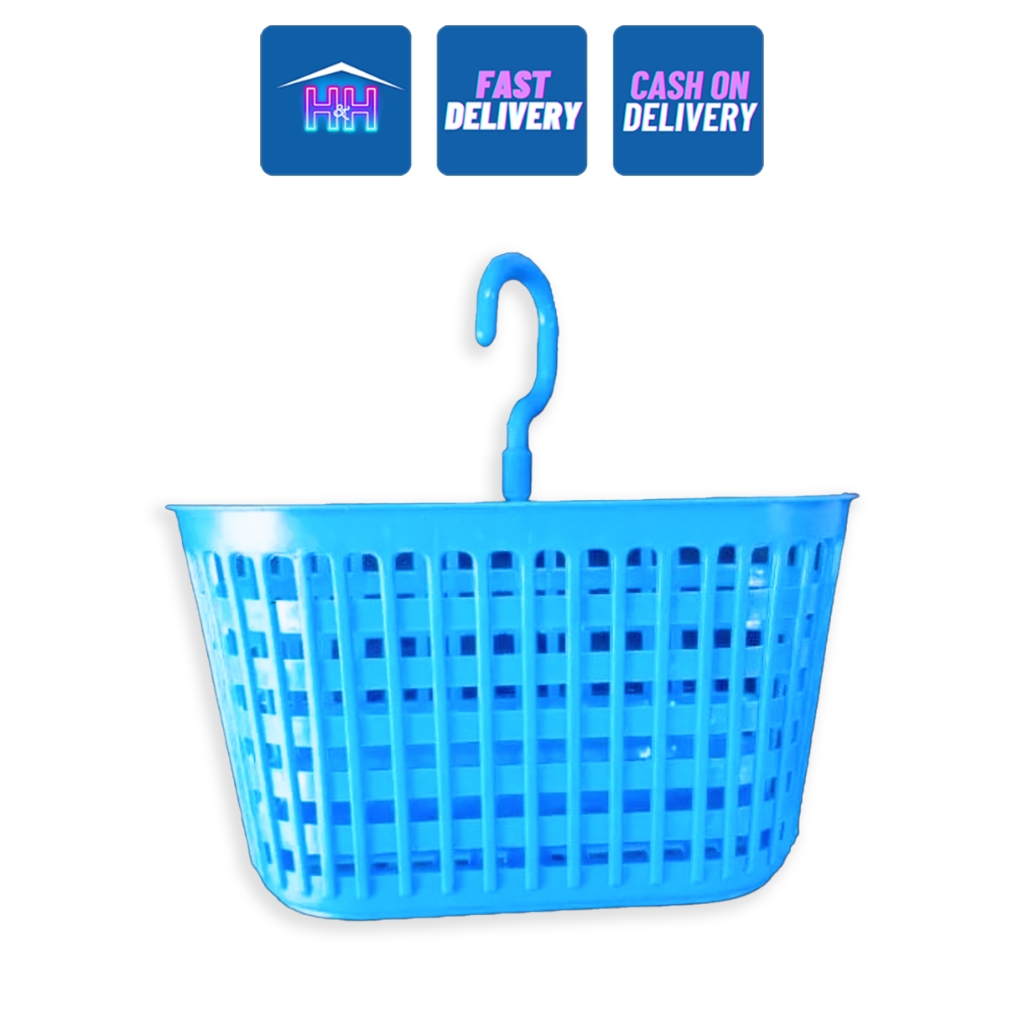 H&H Hanging Basket - Plastic Drain Rotatable Hook Storage Kitchen ...