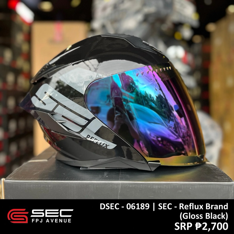 SEC Helmet - Reflux 2023 (Half Face, Dual Visor) | Shopee Philippines