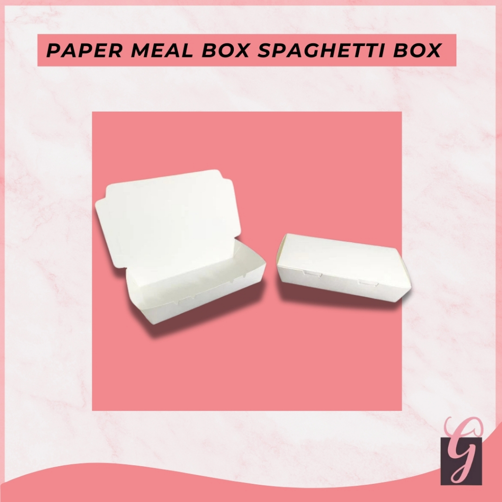 Paper Meal Box Spag Box Takoyaki box Siomai box Take out box Lunch box ...