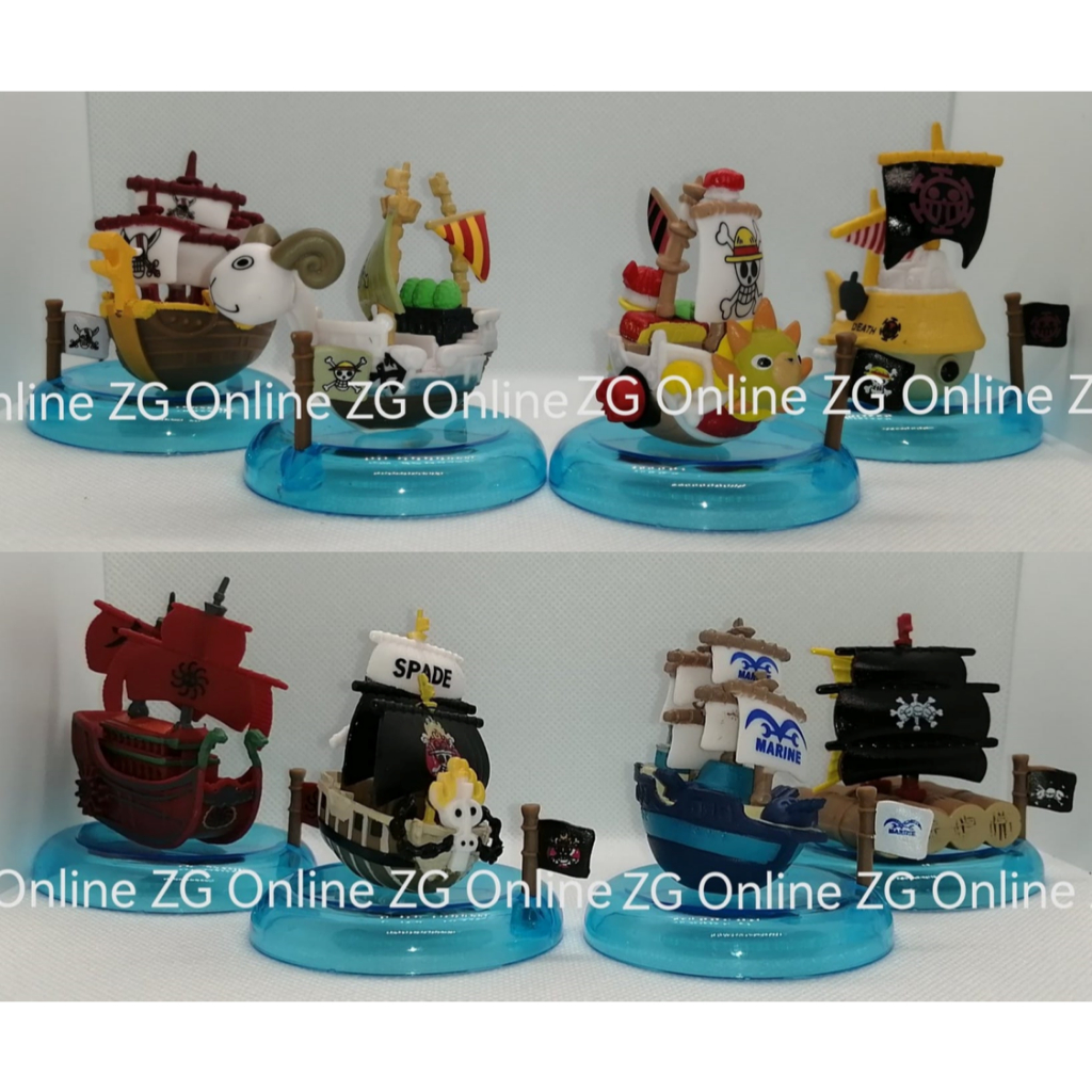 One Piece Grandline Ships Action Figure Collection Decoration Display ...