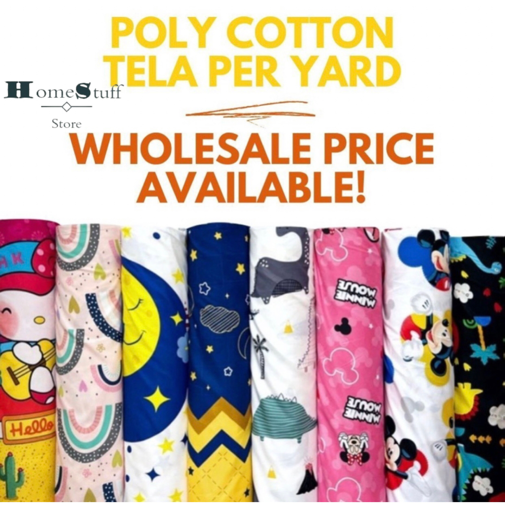 Poly Cotton 96" Width TELA Only (Per Yard) Non-commercial Characters ...