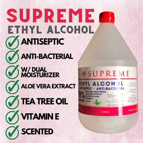 SUPREME ETHYL & ISOPROPYL ALCOHOL 500ML OR 3.2L (1 GALLON) DIRECT ...