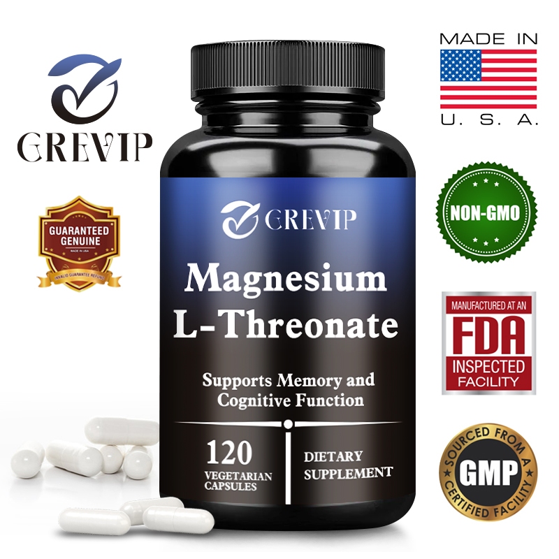 Magnesium L-Threonate - Memory, Focus, Brain Health - 30/60/120 ...