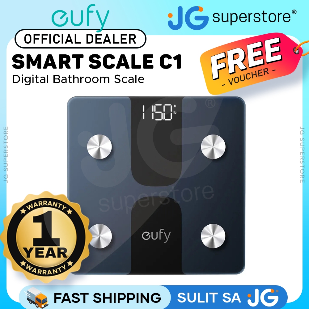 Eufy by Anker Smart Scale C1 Digital Bathroom Scale, 12 Body Measurements, Works with EufyLife ...