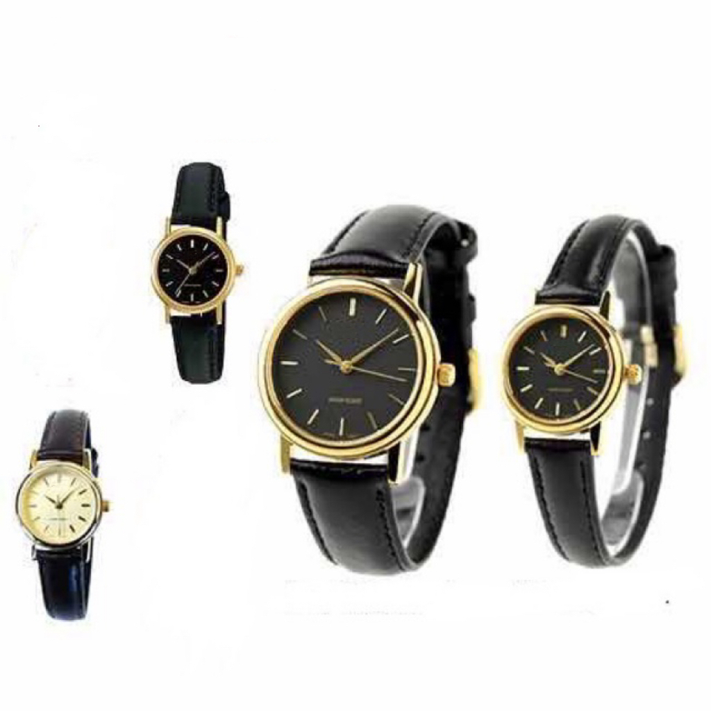 Fashion Classy Faux leather Couple Watch Relo | Shopee Philippines