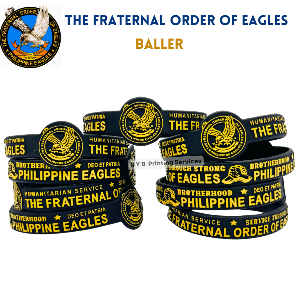 TFOE The Fraternal Order of Eagles Eagle Baller Band Wristband KUYA ATE ...