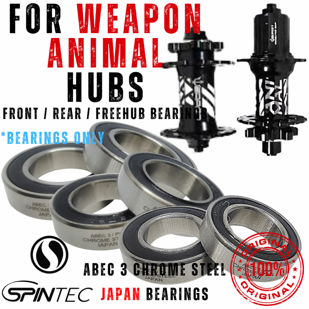 WEAPON ANIMAL HUB Chrome Steel Japan Bearings from SPINTEC (Bearings ...