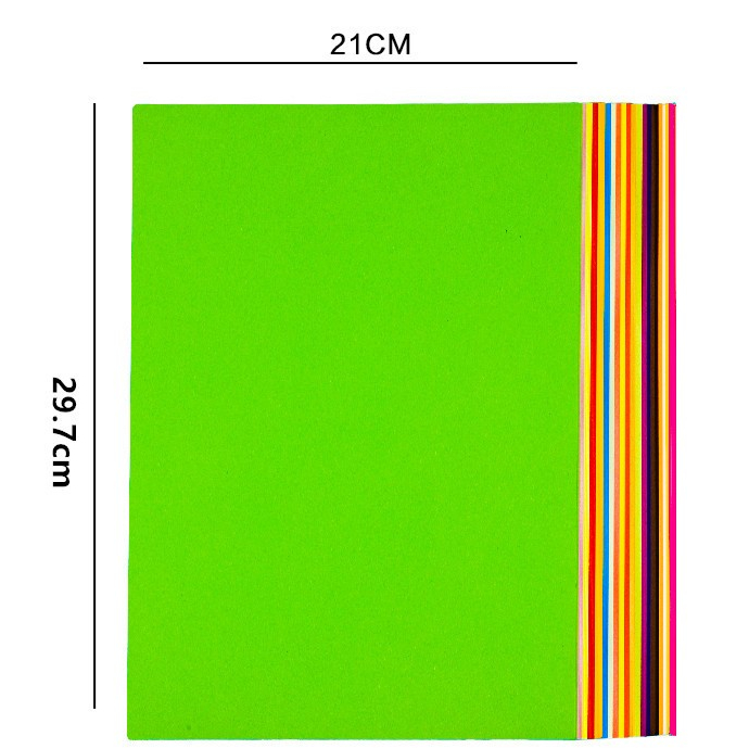 Assorted A4 70gsm Colored Origami Art Craft Construction Paper Set ...