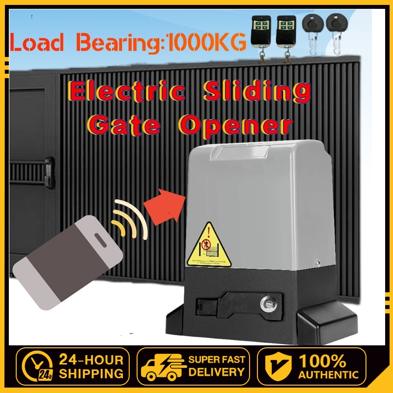 370W Heavy Duty Electric Automatic Sliding Gate Opener Remote Kit 800 ...