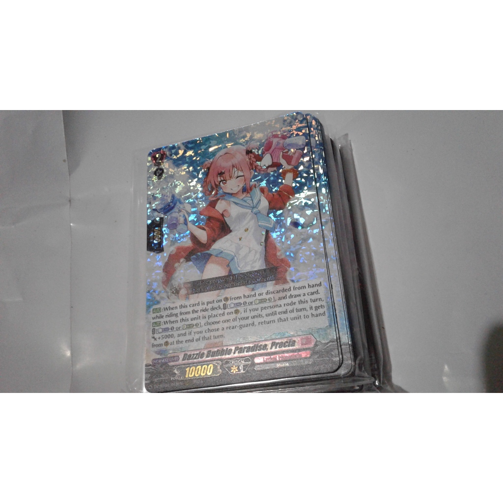 dz bt 1 18 VANGUARD DAZZLE BUBBLE PARADISE PRECIA CARD FATED CLASH ONE PIECE RRr LYRICAL PACK 26 ...