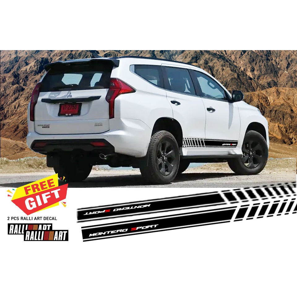 Montero Side Skirt Decal 2 pcs High quality Vynil Sticker | Shopee ...