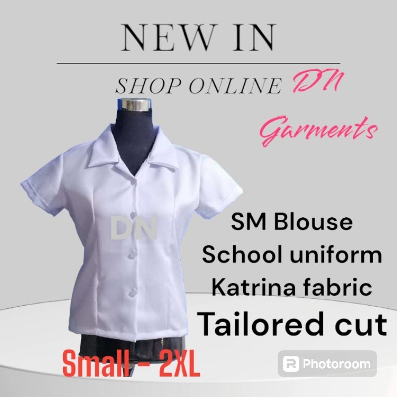 SM Blouse Straight school uniform | Shopee Philippines