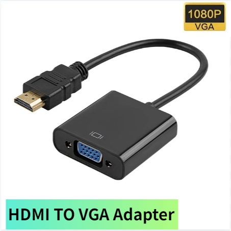 HDMI To VGA Cable Video Converter Input HDMI Output VGA Format 1080P ...