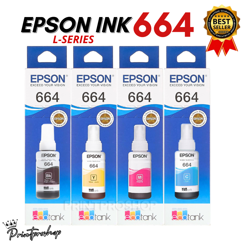 664 Ink Premium for L100 L101 L110 L120 L121 L130 L200 etc. | Shopee Philippines