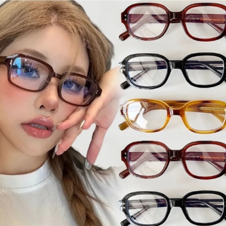 【B.two.】Simple Small Oval Glasses Women Ins Style Personalized Optical ...