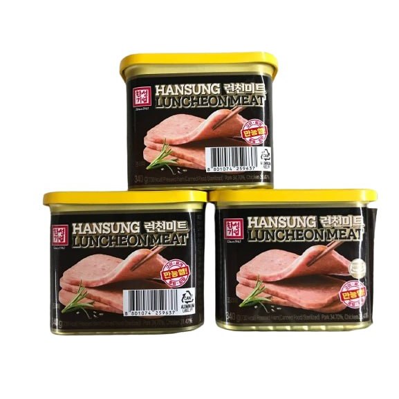 HANSUNG LUNCHEON MEAT 340G 3PCS / LOTTE LUNCHEON MEAT 3PCS | Shopee Philippines