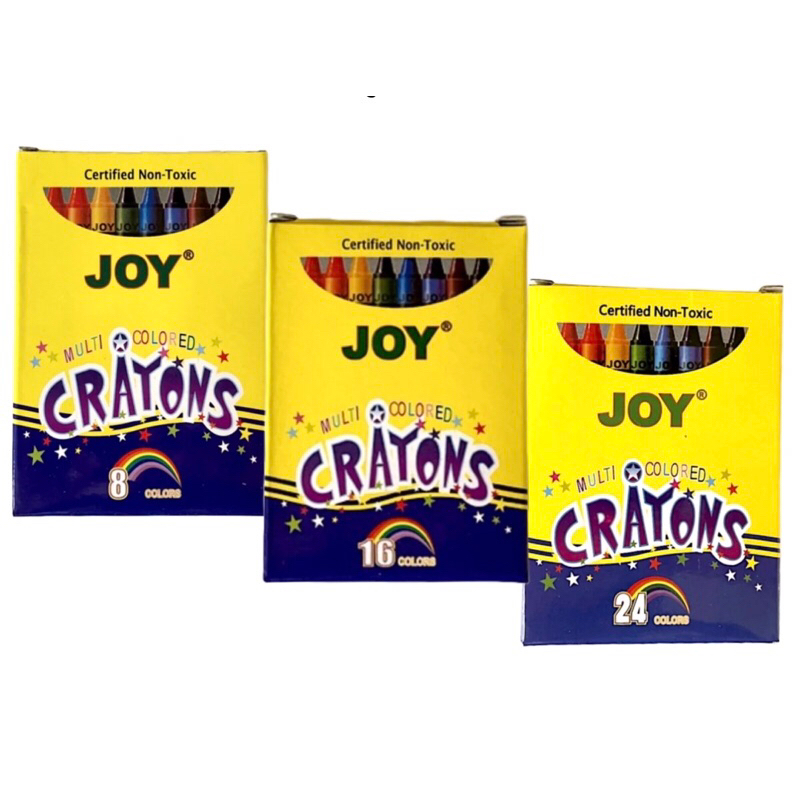 PRIME JOY COLORFUL CRAYONS 8 | 16 | 24 | JUMBO ORIGINAL SHOOL SUPPLIES ...