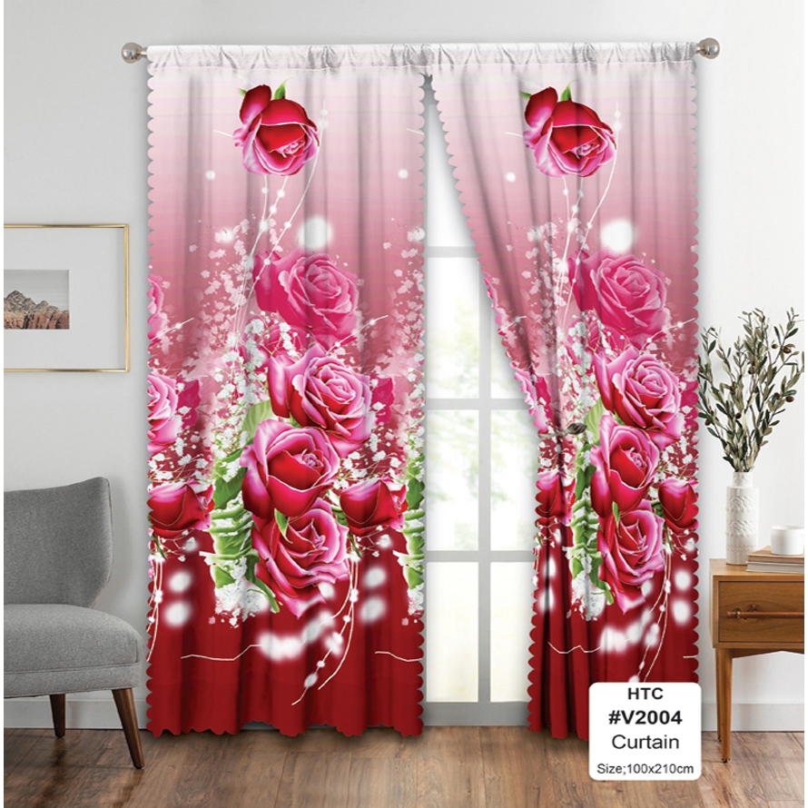 98K New Design 100x210CM Curtain For Window Kurtina Door Curtain Lace ...